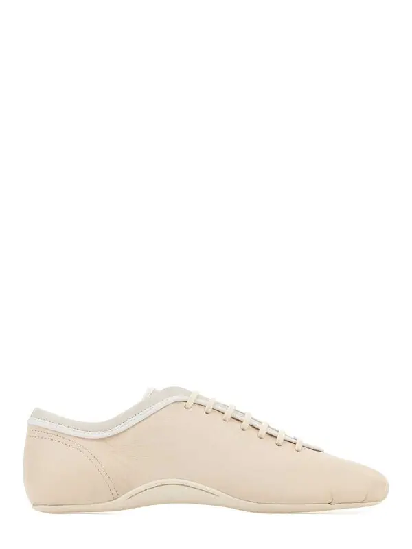 Dries Van Noten Leather Lace-up Sneakers - White