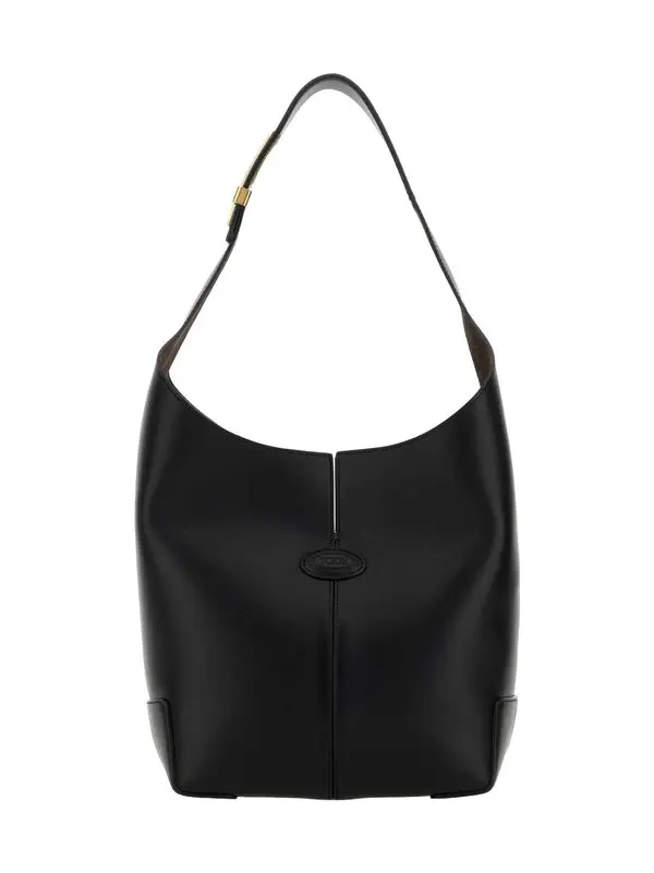 TOD'S Leather Bucket Bag - Black
