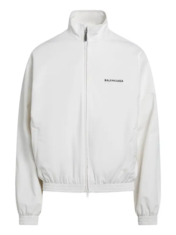 Balenciaga Track Jacket In Technical Polyester - White
