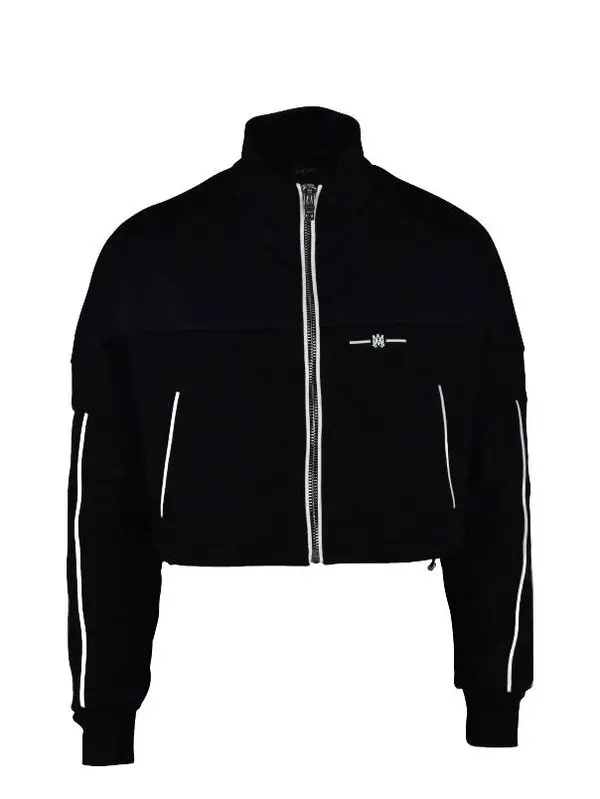 Amiri Short Jacket With Logo Detail - Black