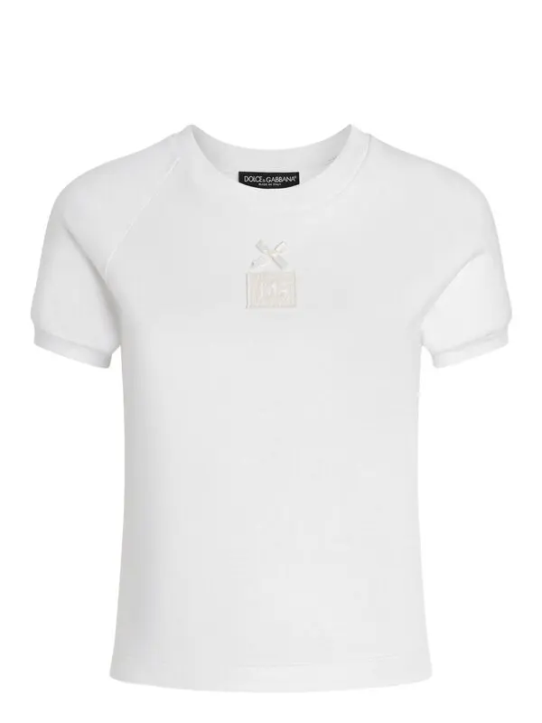 Dolce & Gabbana Cotton Shirt With Bow Detail - Multicolor