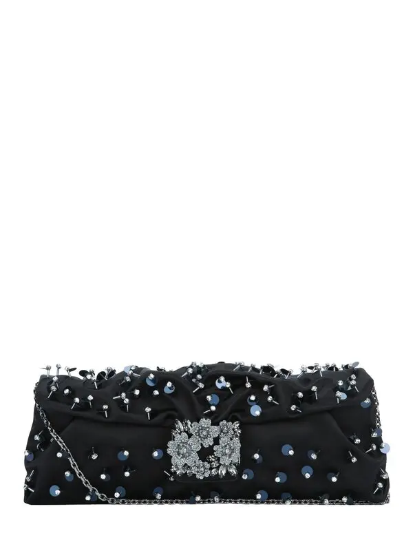 ROGER VIVIER Rv Bouquet Dr Long Paillettes Emb - Multicolor