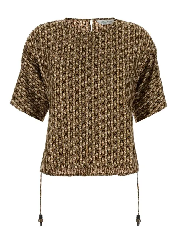 Max Mara Printed Silk Blouse - Multicolor