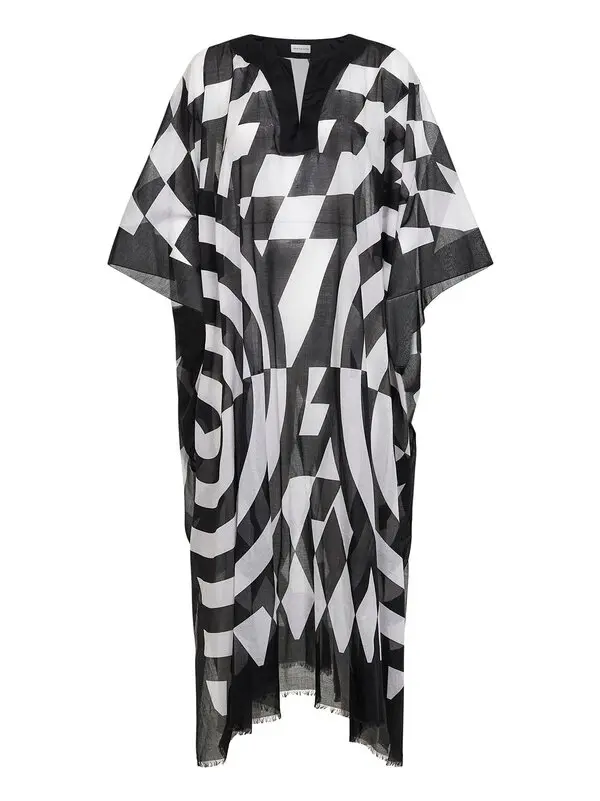 Dries Van Noten Printed Cotton Kaftan - Multicolor