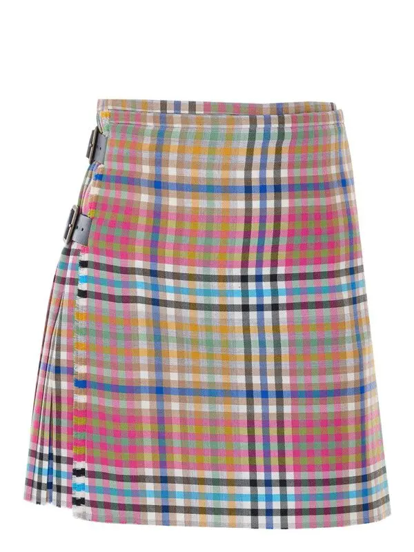VIVIENNE WESTWOOD Check Print Wool Kilt - Multicolor