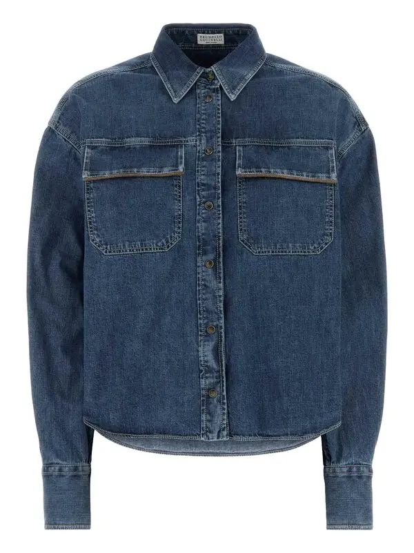 Brunello Cucinelli Denim Shirt - Blue