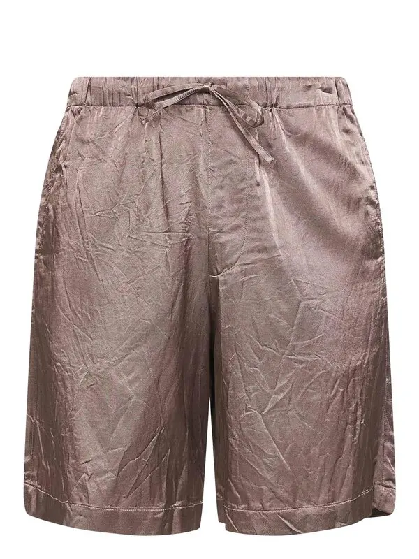 Dries Van Noten Old Rose Viscose And Cotton Shorts - Multicolor