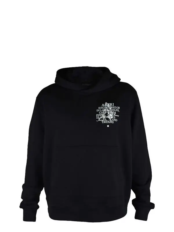 Amiri Graphic Print Hooded Sweatshirt - Black