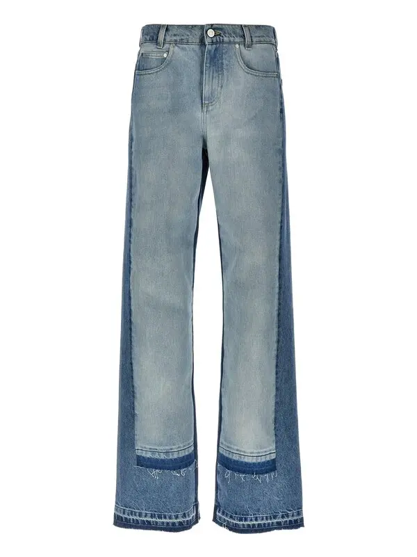 Stella McCartney Layered Wide Leg Jeans - Blue
