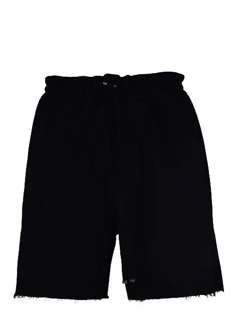 Amiri Embroidered Logo Cotton Shorts - Black