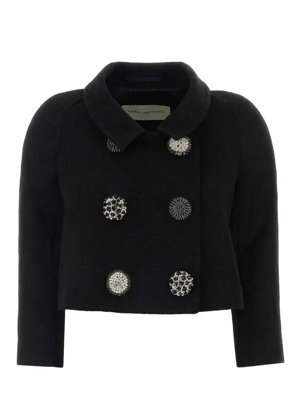 Dries Van Noten Viscose Blend Vipa Blazer - Black