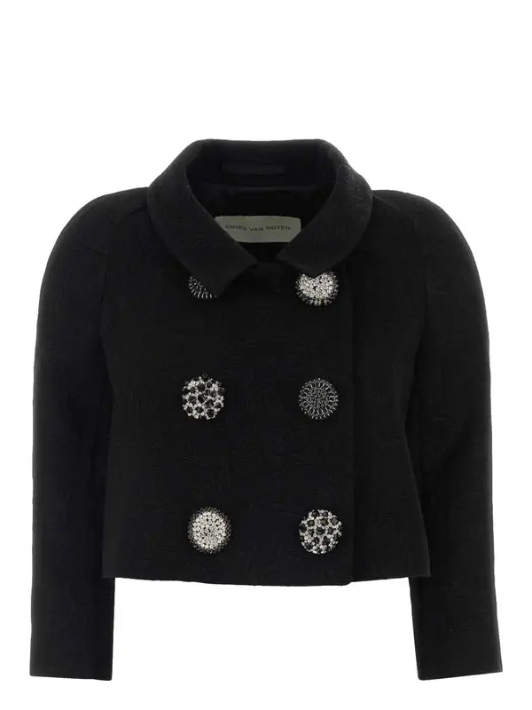 Dries Van Noten Viscose Blend Vipa Blazer - Black