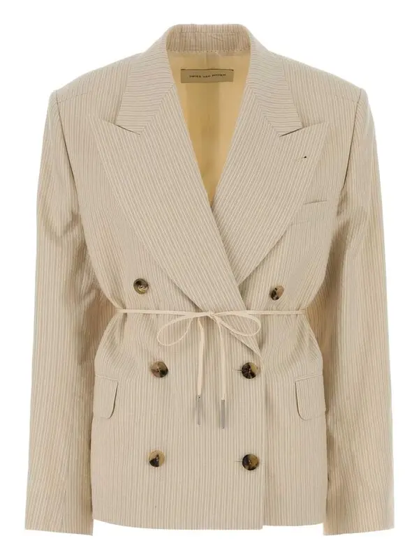 Dries Van Noten Embroidered Cotton Blend Blazer - Multicolor