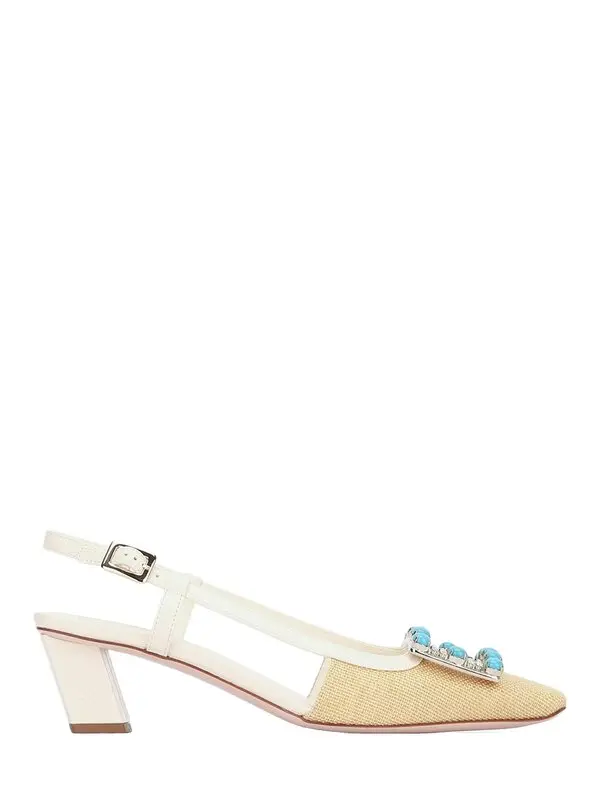 ROGER VIVIER Pietre Dure Sling Back Dec - Multicolor
