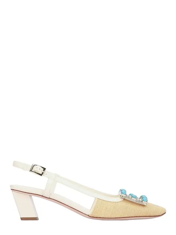 ROGER VIVIER Pietre Dure Sling Back Dec - Multicolor