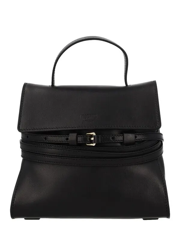 Moschino Borsa Tie Me Small Bag - Black