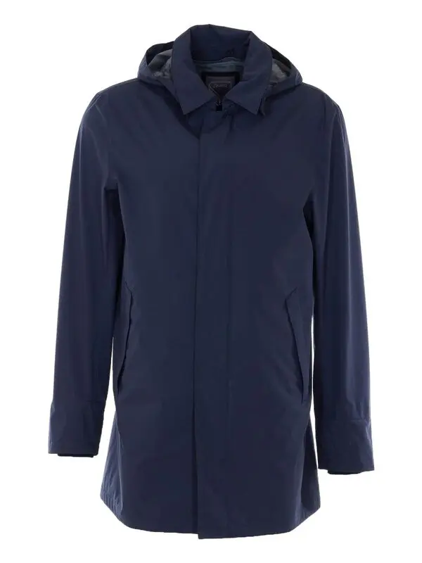 Herno Long Raincoat - Blue