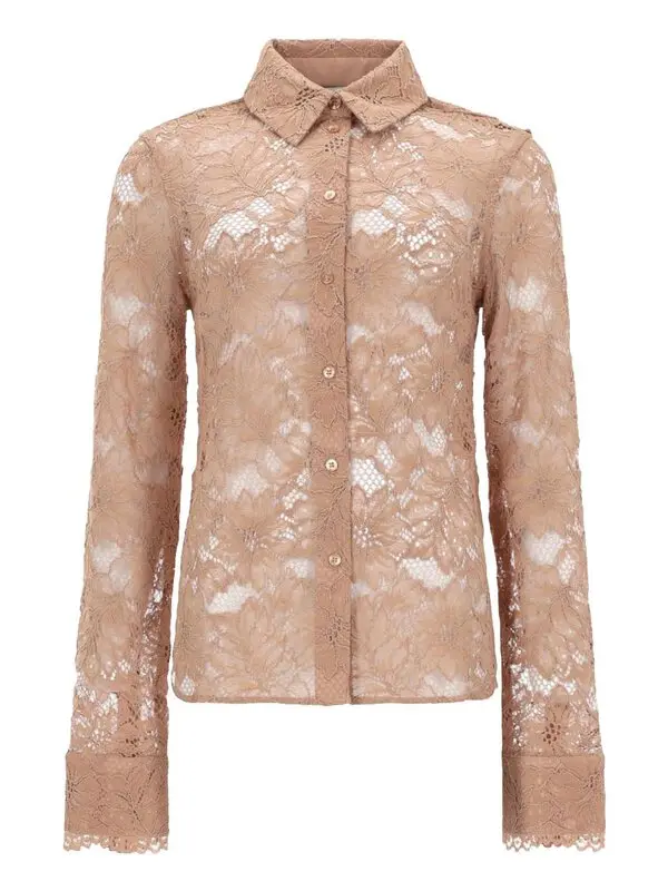 Sportmax Floral Lace Shirt - Pink