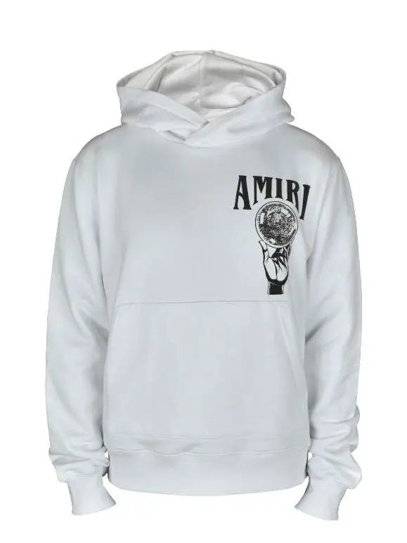 Amiri Crystal Ball Graphic Hoodie - White