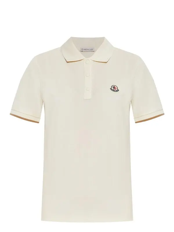 Moncler Logo Cotton Polo Shirt - Multicolor