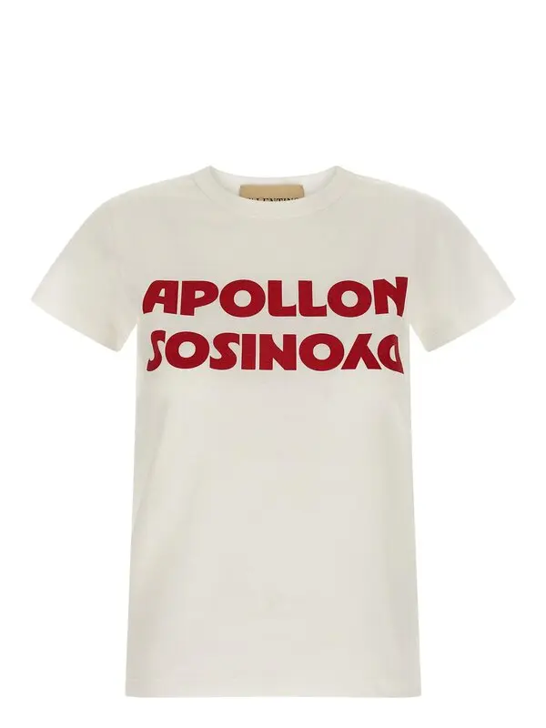 Valentino Garavani Apollon/dyonisos Print Cotton T-shirt - White
