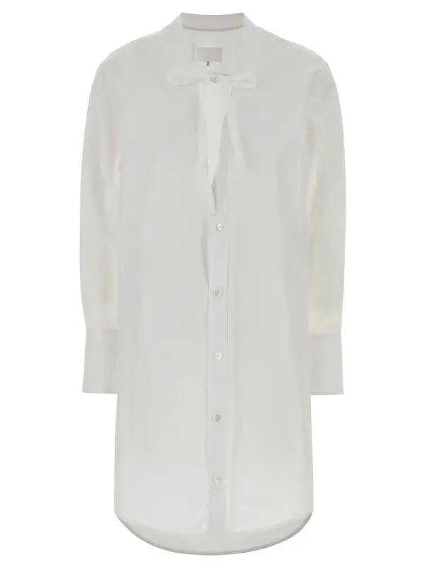 MAISON MARGIELA Poplin Shirt Dress - White