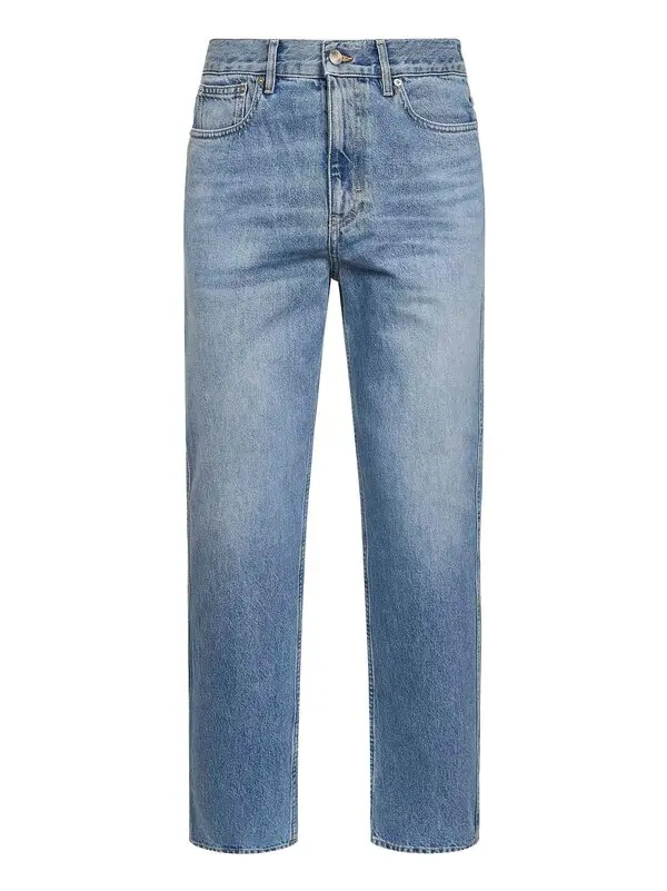 Gucci Light Blue Cotton Denim Slim-fit Jeans - Multicolor
