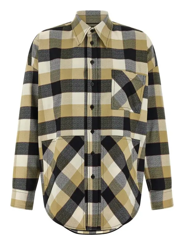 Missoni Check Pattern Oversized Shirt - Cream