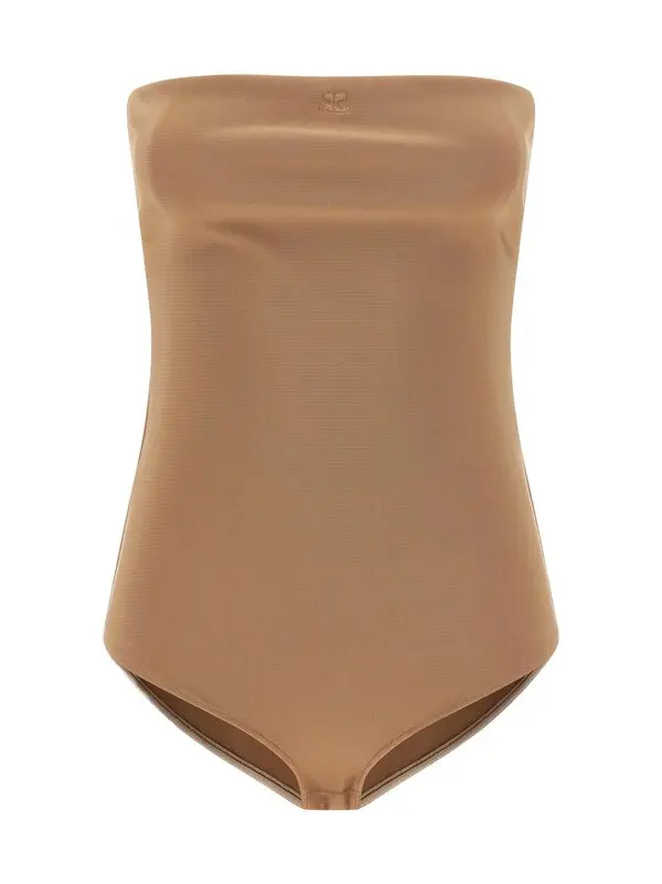 COURREGES Lingerie Bustier Bodysuit - Cream