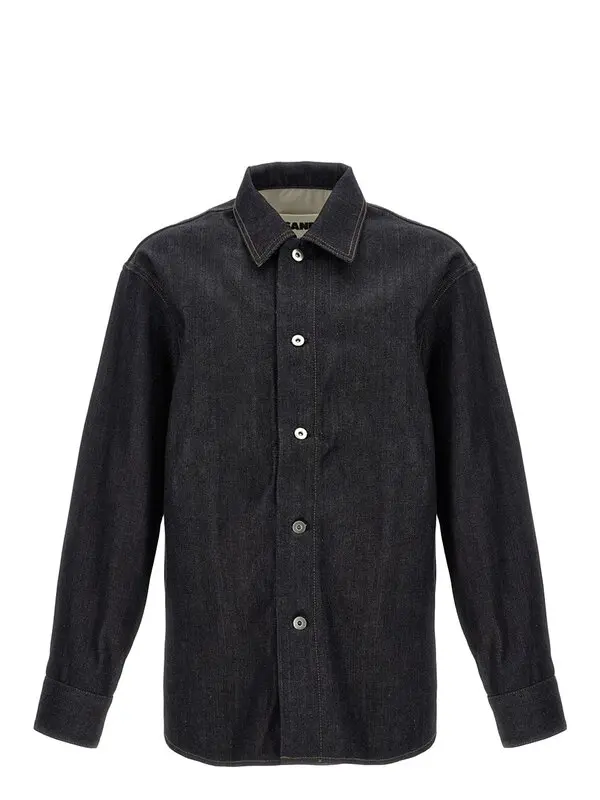 JIL SANDER Denim Overshirt - Blue