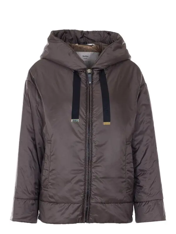 Max Mara Daria Padded Canvas Jacket - Brown