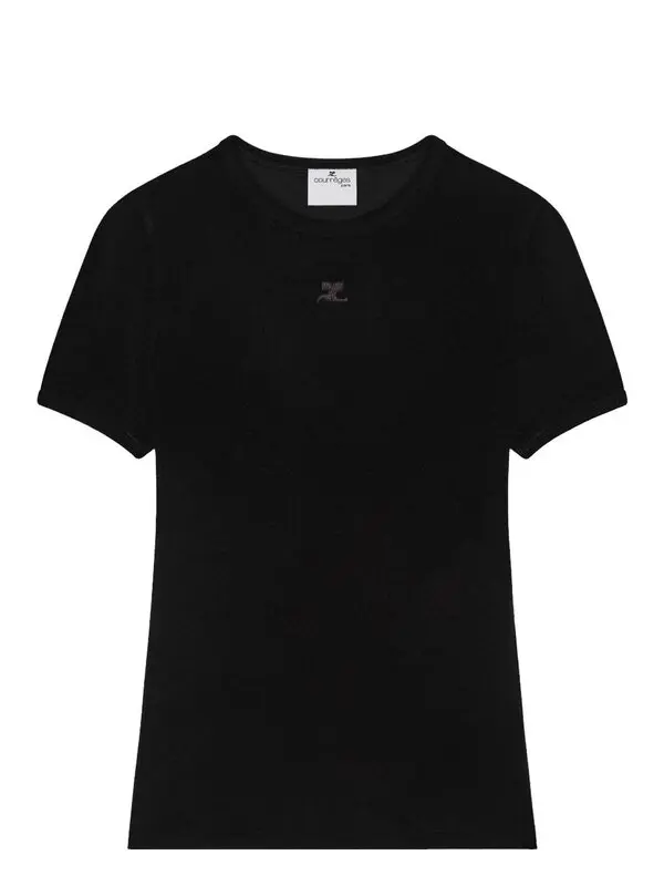 COURREGES Courrèges Baby Spongy T-shirt - Black