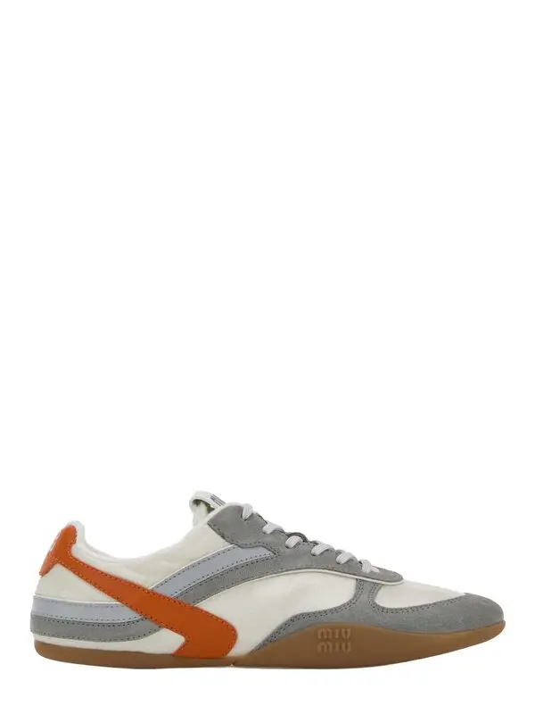 Miu Miu Tech Fabric And Suede Gymnasium Sneakers - Multicolor