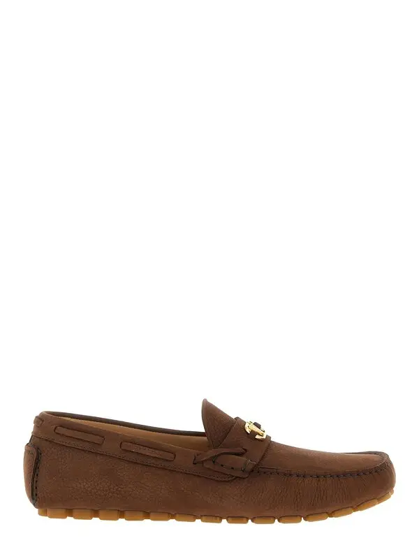 Valentino Garavani Driver Fastaway Loafers - Brown
