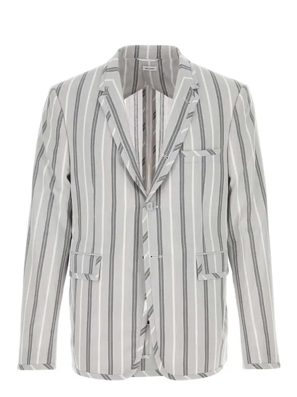 Thom Browne Embroidered Cotton Blazer - Multicolor