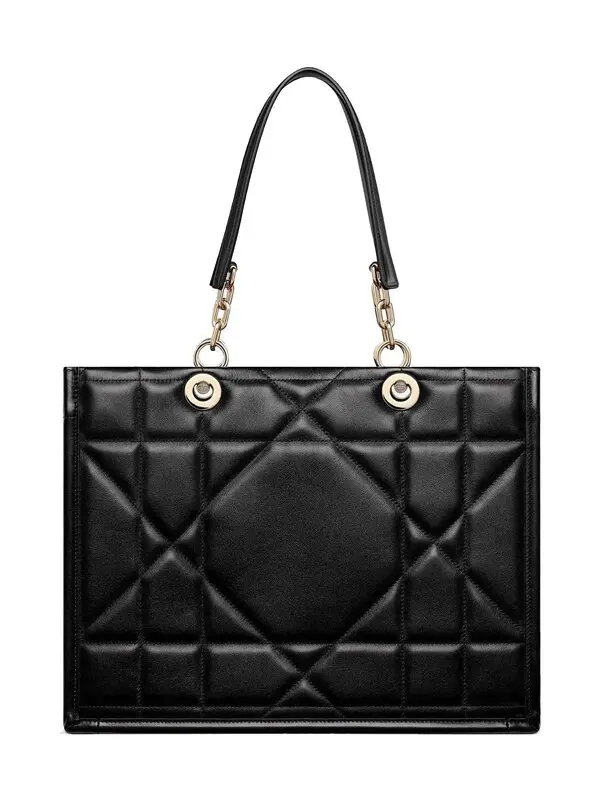 Dior Leather Essential Large Tote Bag - Black