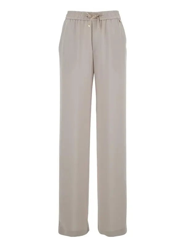 Herno Tech Fabric Relaxed Fit Pants - Cream