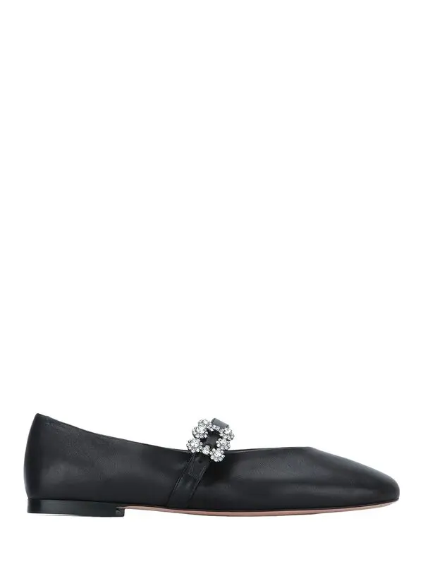 ROGER VIVIER Roundytoe Mini Flowers Babies 10" Ballet Flats - Multicolor