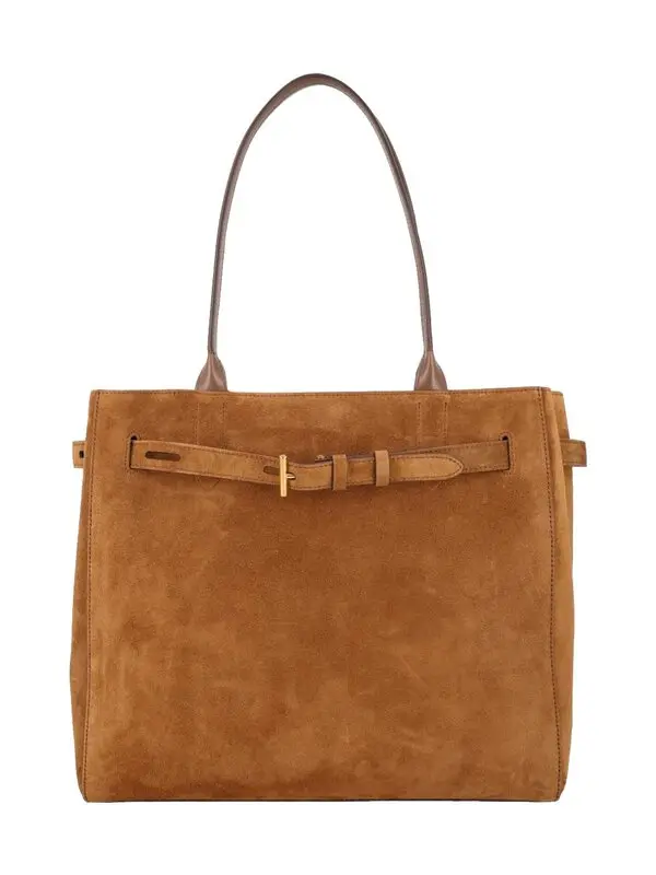TOM FORD Medium Audrey Tote Bag - Brown