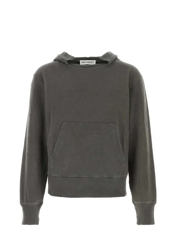 Our Legacy Graphite Cotton Blend Sweatshirt - Gray
