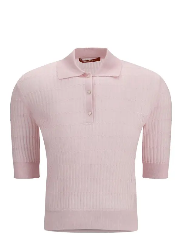 Max Mara Wool And Silk Polo - Pink