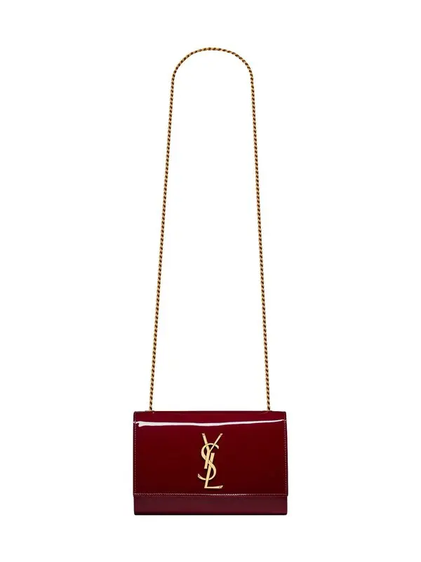 Saint Laurent Kate Patent Leather Crossbody Bag - Multicolor