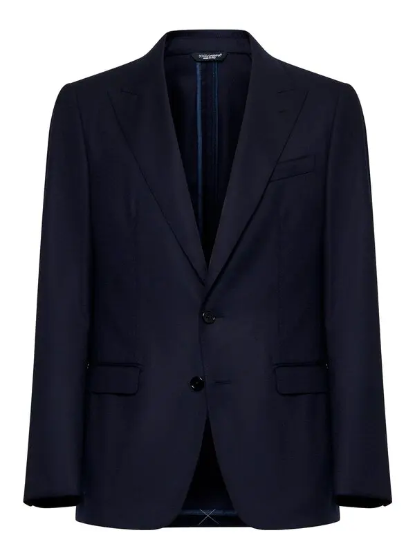 Dolce & Gabbana Wool Single-breasted Blazer - Multicolor