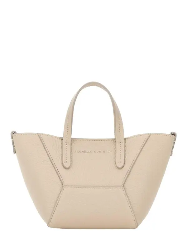 Brunello Cucinelli Leather Handbag - Brown