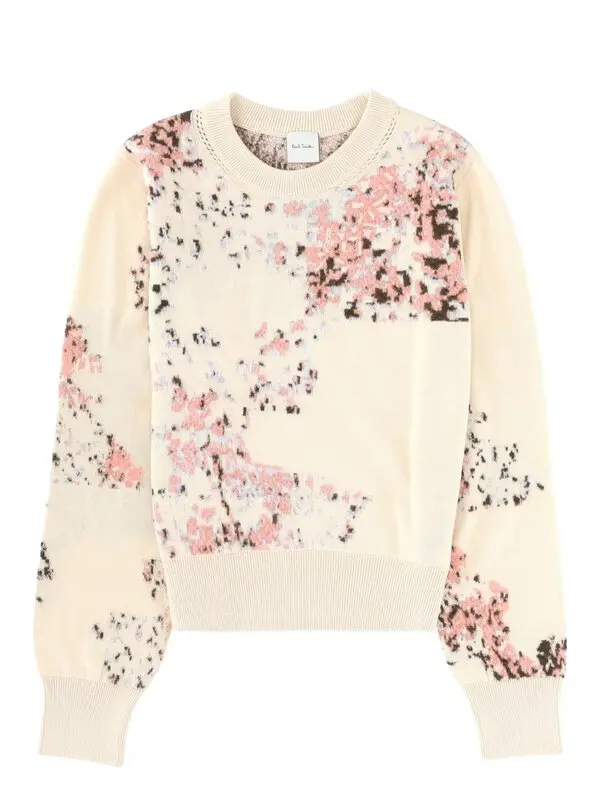 Paul Smith Crew Neck Floral Print Sweater - Multicolor