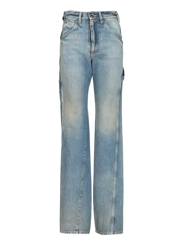 MAISON MARGIELA Straight Leg Jeans With Faded Effect - Blue