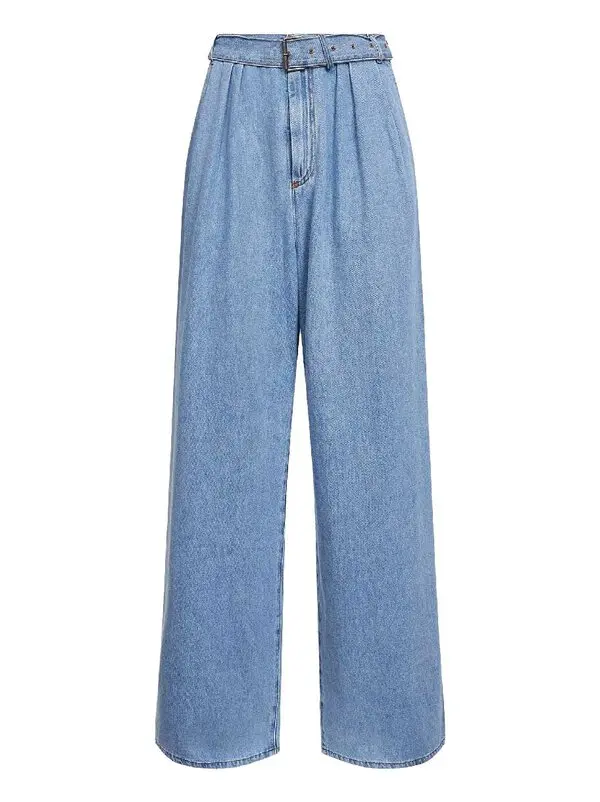 Dries Van Noten Belted Wide-leg Jeans - Multicolor