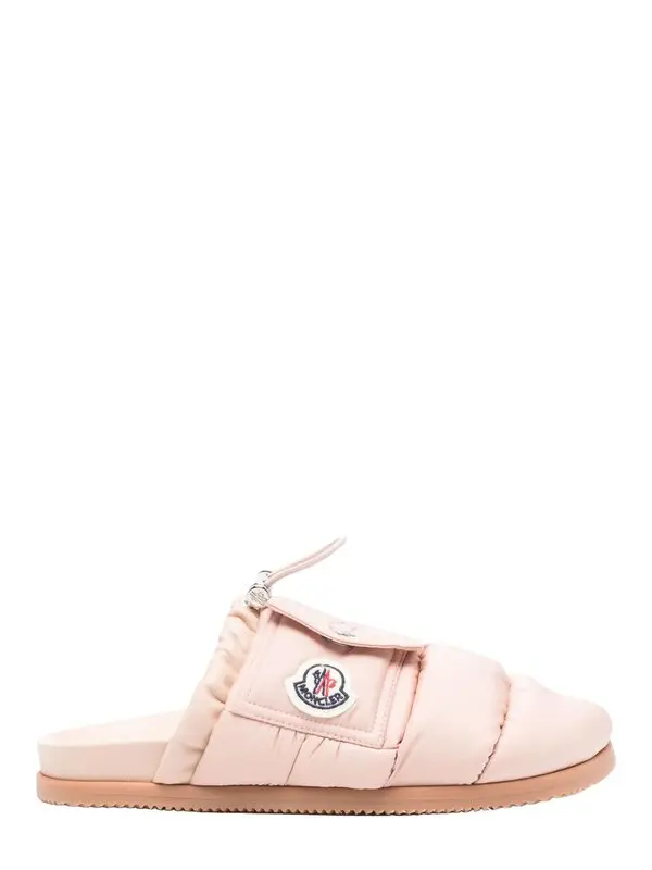Moncler Padded Slippers With Toggle Fastening - Multicolor