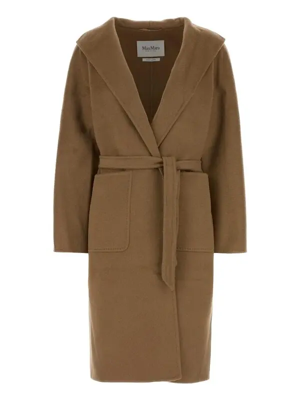 Max Mara Camel Cashmere Coat - Brown