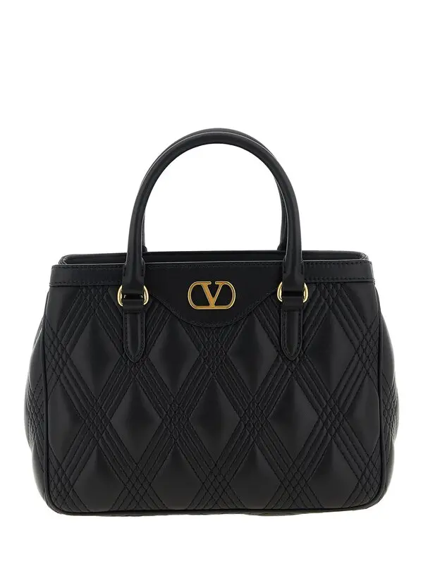 Valentino Garavani Quiltie 67 Handbag - Black